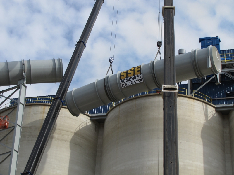 Limestone Unloading System - Somerset Steel Erection