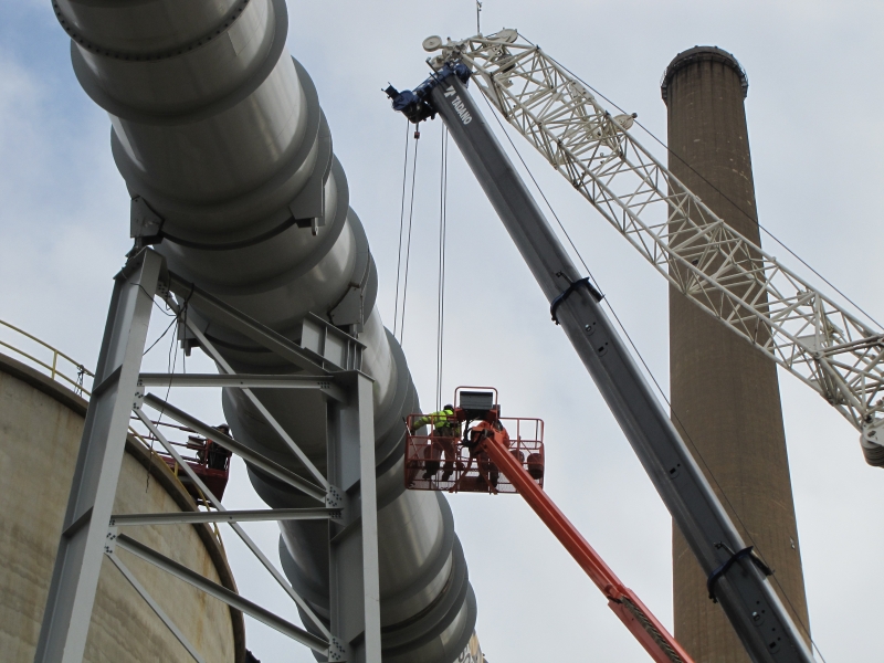 Limestone Unloading System - Somerset Steel Erection