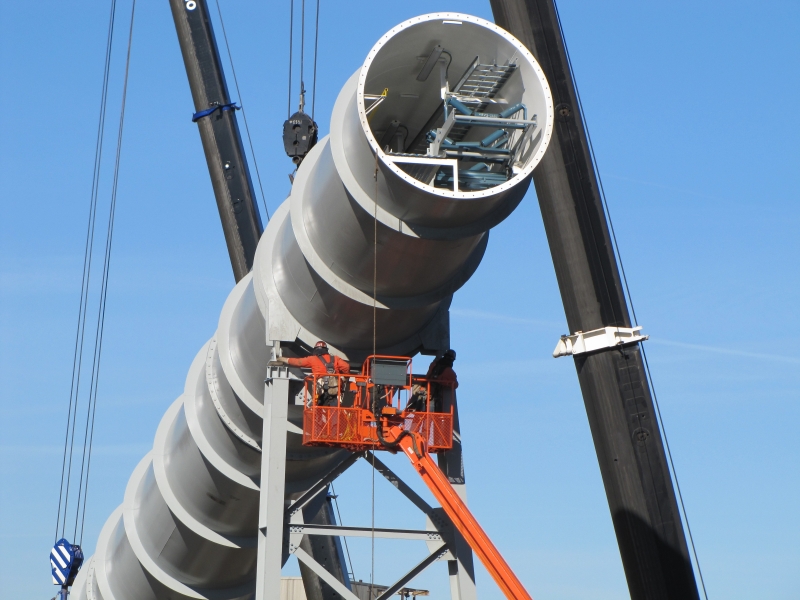 Limestone Unloading System - Somerset Steel Erection